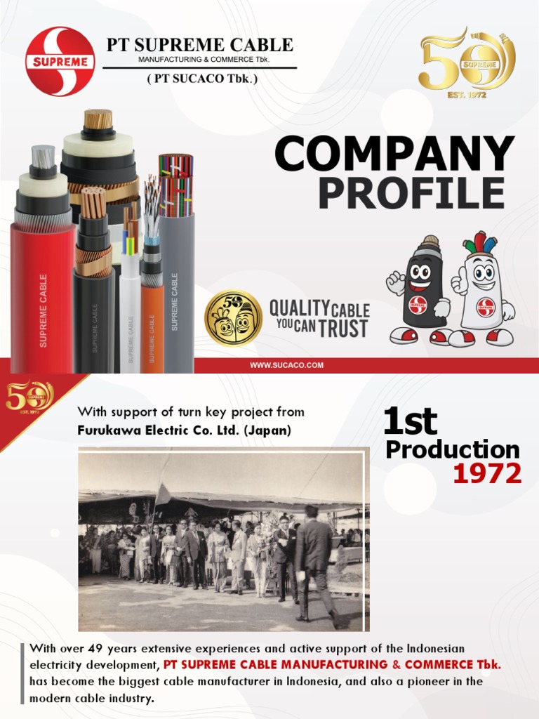 PT SUPREME CABLE Company Profile 2022 | PDF | International ...