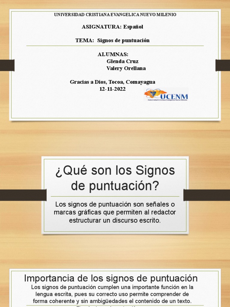 Ejemplos y Uso de Signos de Puntuación | PDF | Puntuación | Símbolos ...