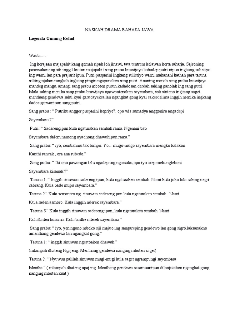 Teks Drama B.jawa | PDF