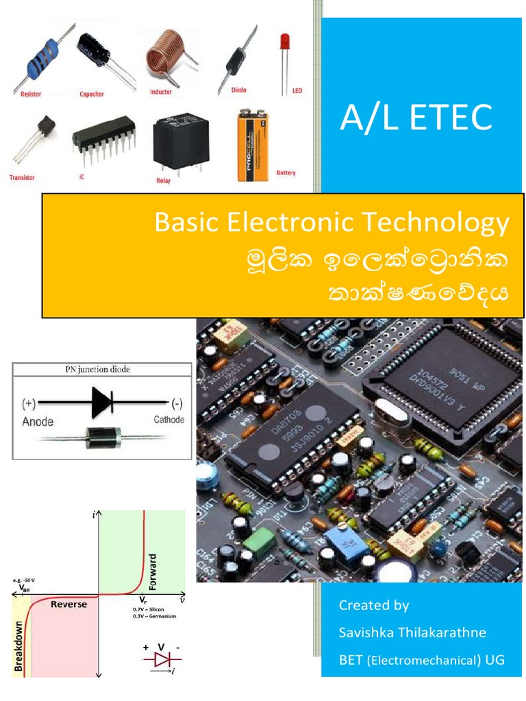 AL Sinhala Basic Electronic Technology Half | PDF