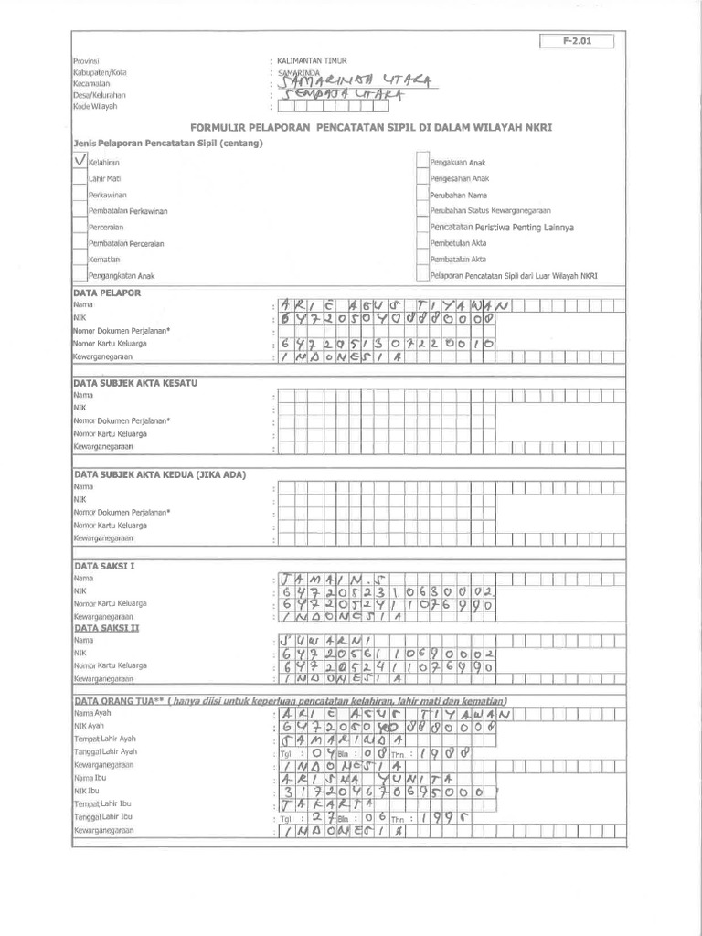 Formulir | PDF