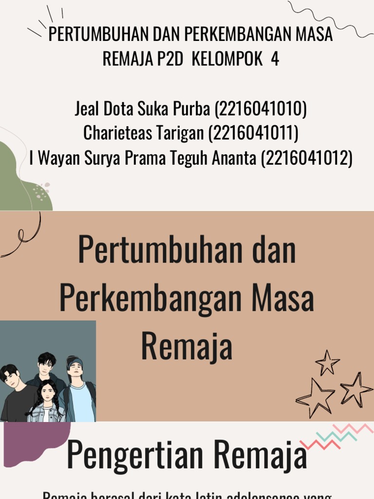 Tahapan Pertumbuhan Remaja | PDF