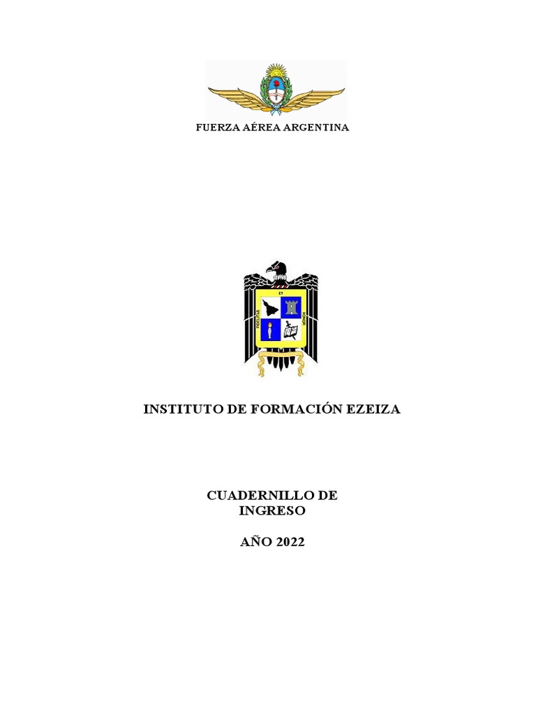 IFE - 2022 - Cuadernillo de Ingreso | PDF | Prueba (evaluación) | La columna vertebral
