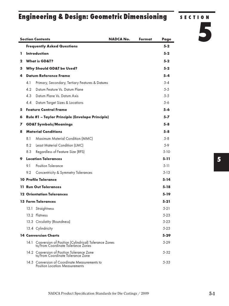 Nadca GDT 2009 | Download Free PDF | Engineering Tolerance | Geometry
