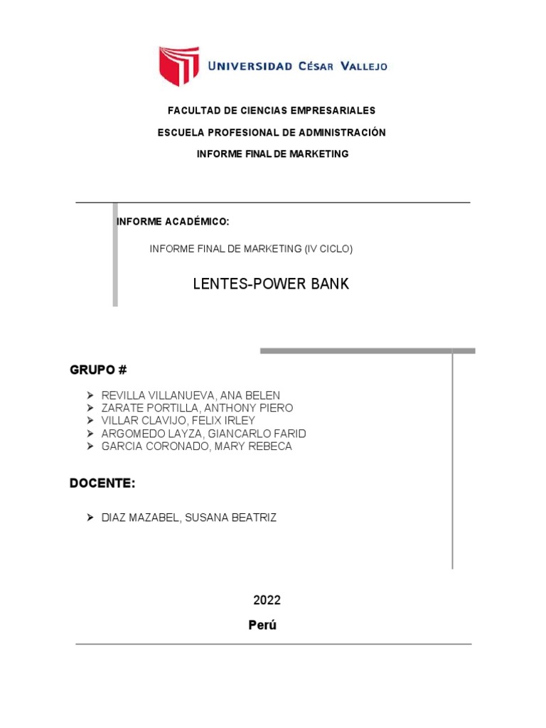 CORREGIDO 2 INFORME DE MARKETING 2022 G1c | PDF