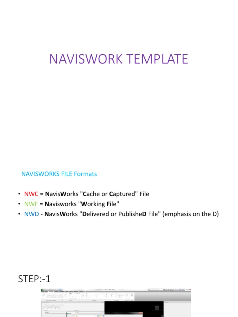 Naviswork Template | PDF