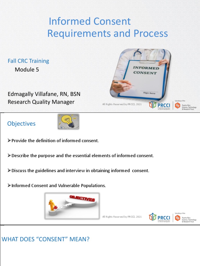 Requirements and Process for Obtaining Informed Consent | PDF ...