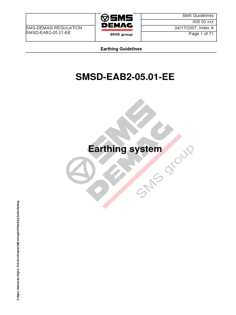 Earthing Guidelines - Rev.A - 2007 04 17 | Download Free PDF | Electrical Resistance And ...