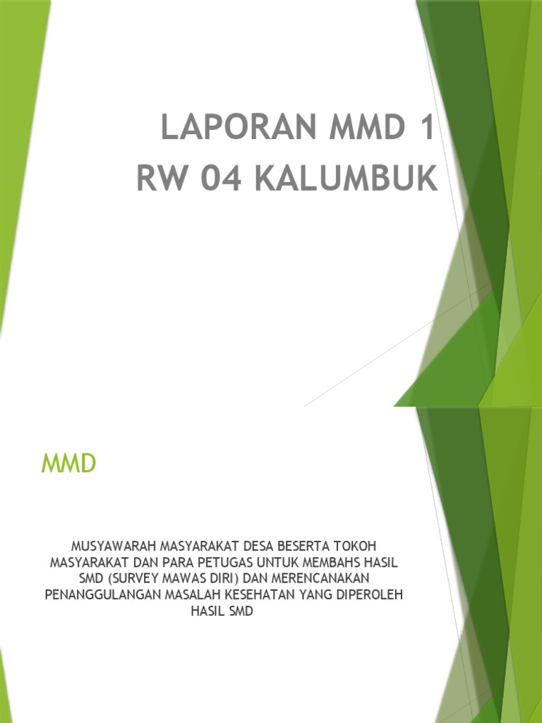 MMD 1 | PDF