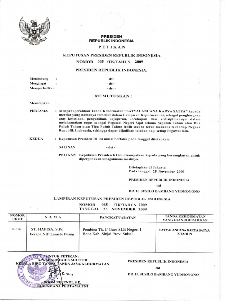 1 Satya Lancana X | PDF