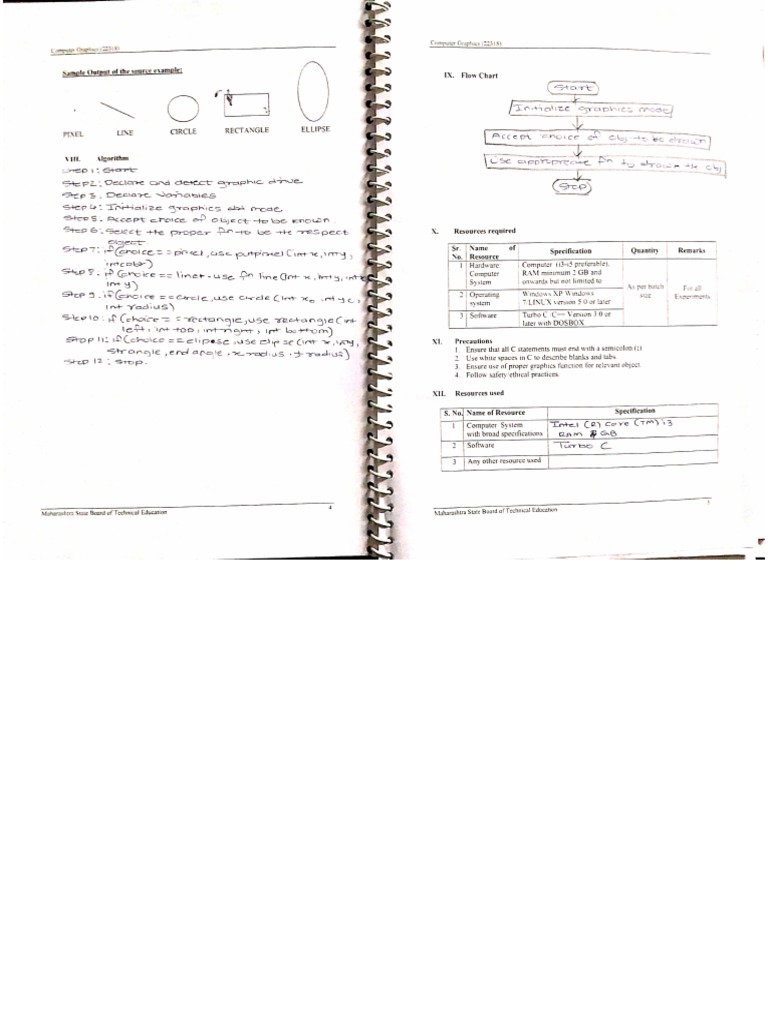 Computer Graphics Lab Manual Answer | PDF