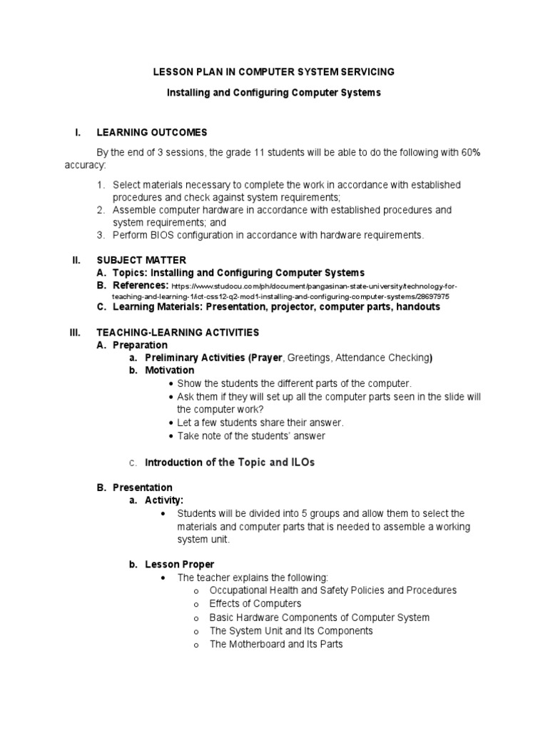Lesson Plan Group 1 | PDF | Lesson Plan | Bios