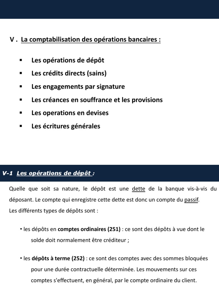 Cours Comptabilité Bancaire | PDF