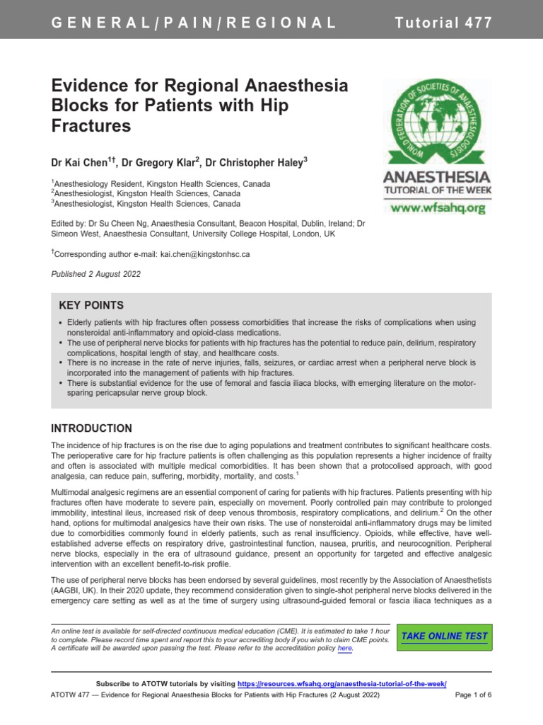 Atow 477 00 | PDF | Anesthesia | Hip