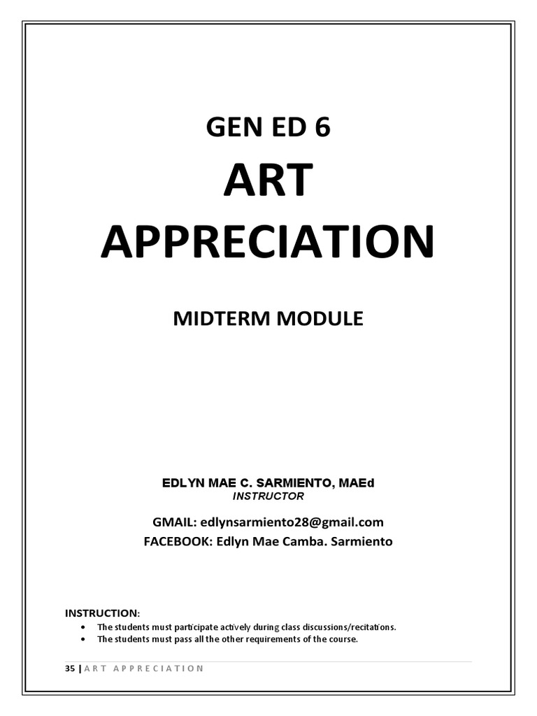Midterm 2-Art Appreciation | PDF | Art