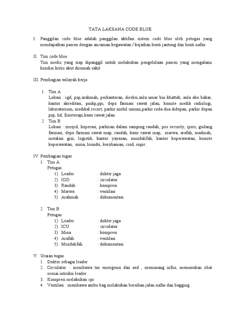 Tatalaksana Code Blue Pdf
