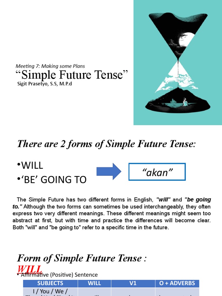 Meeting 6 - Making Some Plans - Simple Future Tense | Download Free PDF | Language Mechanics ...