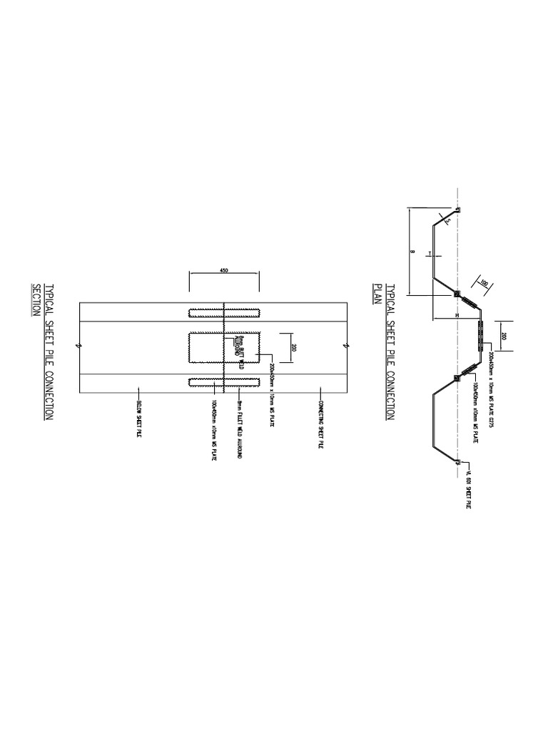 Typical Sheet Pile Connection | PDF