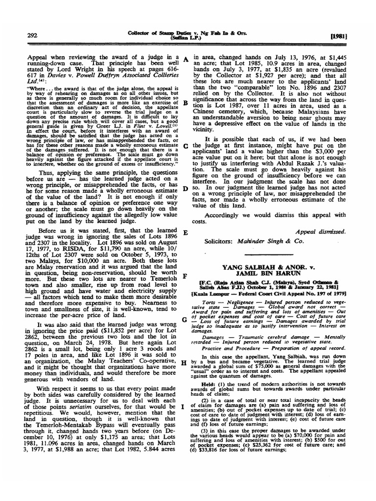 Yang Salbiah & Anor V Jamil Bin Harun | PDF