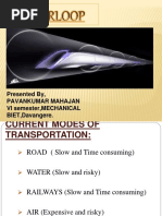 Hyperloop: Presented By: Aniket Deolikar | PDF | Hyperloop | Engineering
