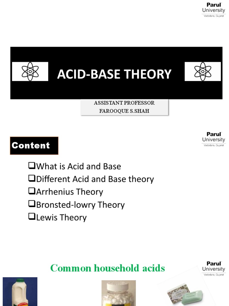 An In-Depth Exploration of Acid-Base Theories: A Comparison of the ...