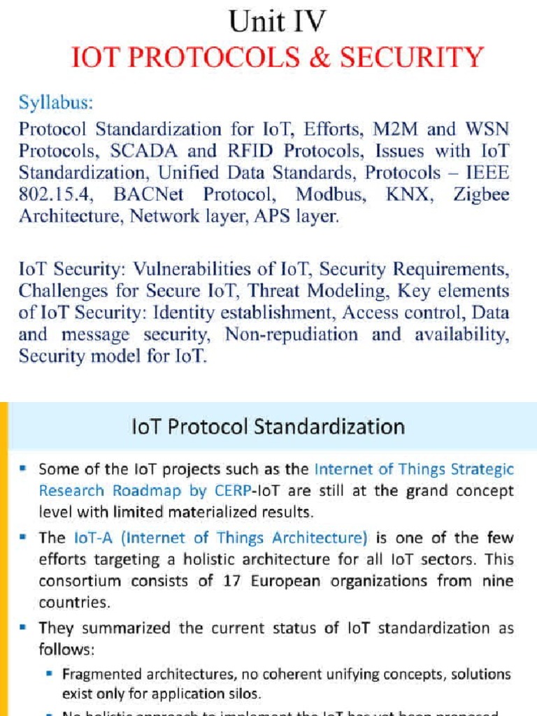 Unit 2 Iot | PDF