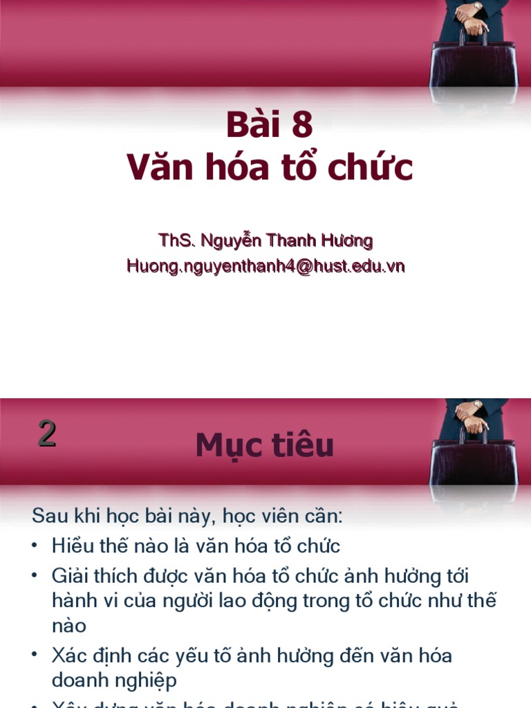 Lesson 8 - Văn Hóa T CH C | PDF