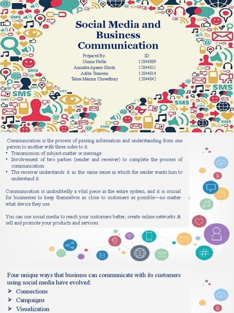 Social Media and Business Communication 1 | PDF | Social Media ...