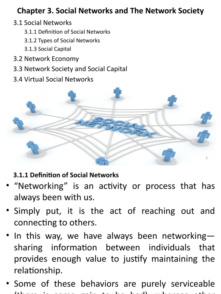 ch3 SNs | PDF | Social Networking Service | Social Capital