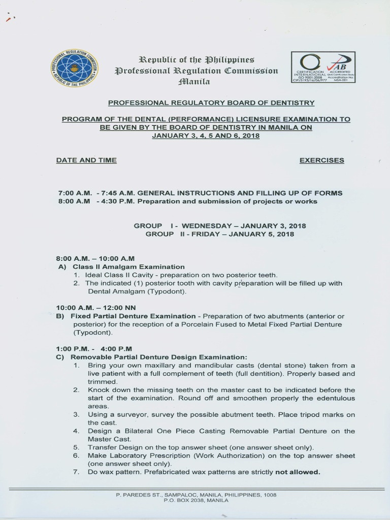 PRC Board Guidelines | PDF