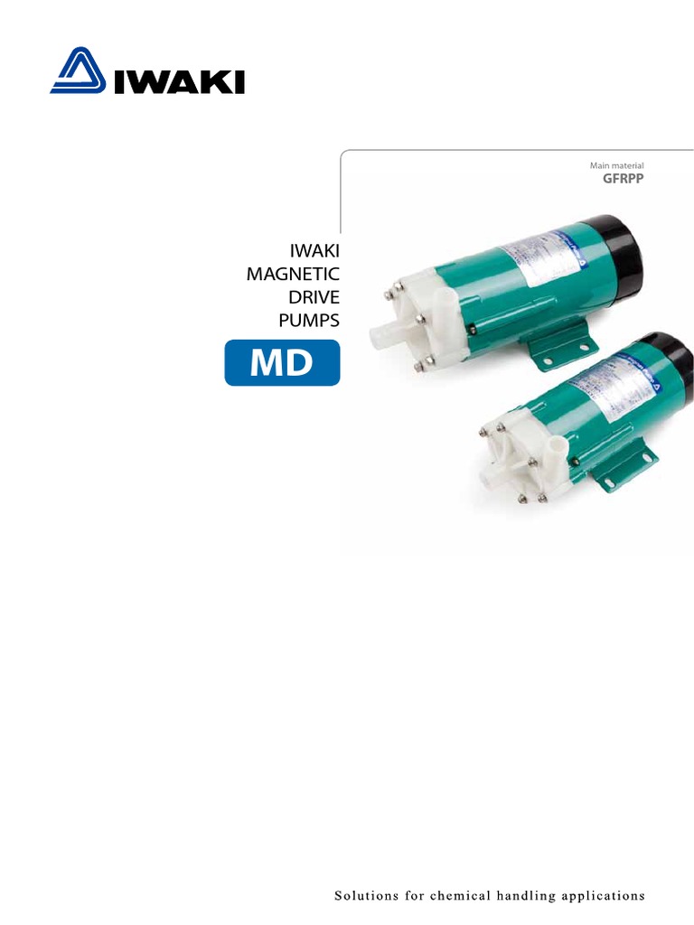 Iwaki Magnetic Drive Pumps: GFRPP | PDF | Pump | Viscosity
