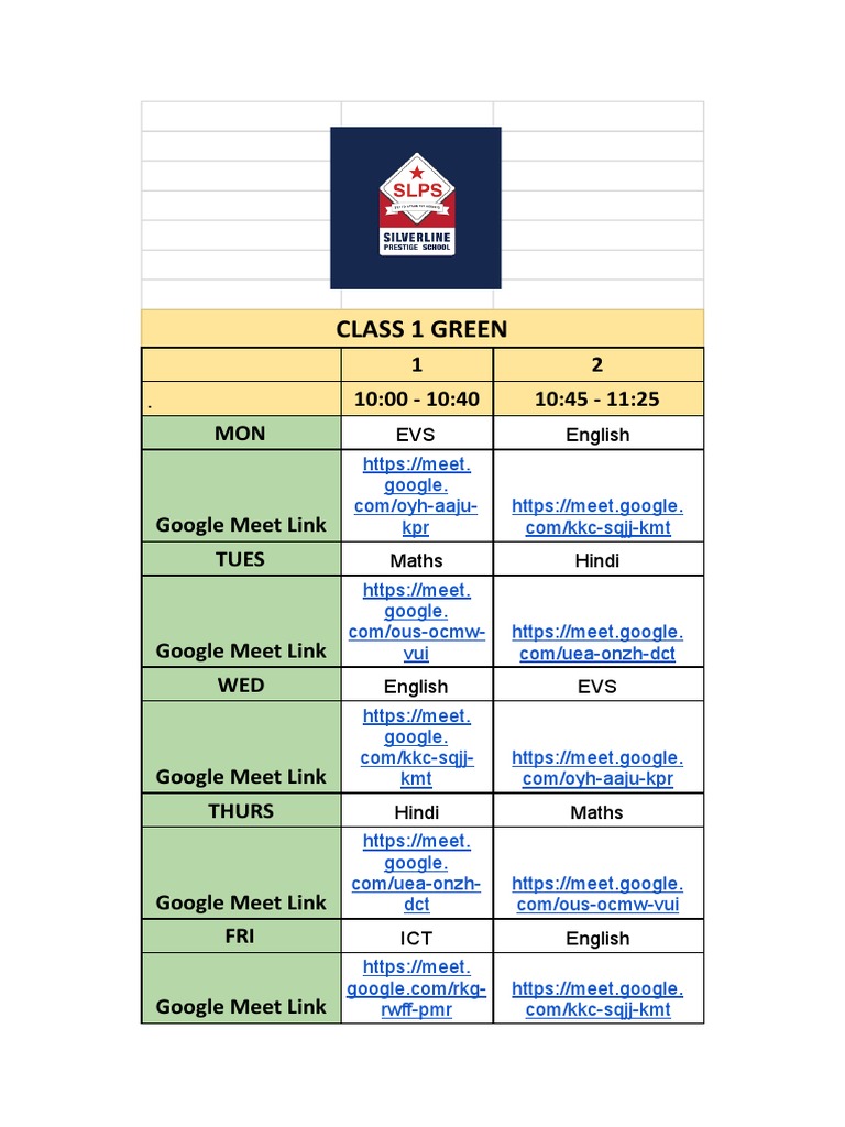 Rudra Time Table | PDF
