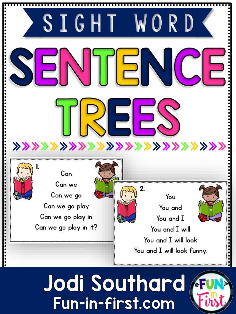 Sight Word Sentence Trees Fluency Practice Cards | PDF