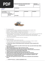 SOP Pengoperasian Excavator 2011 | PDF