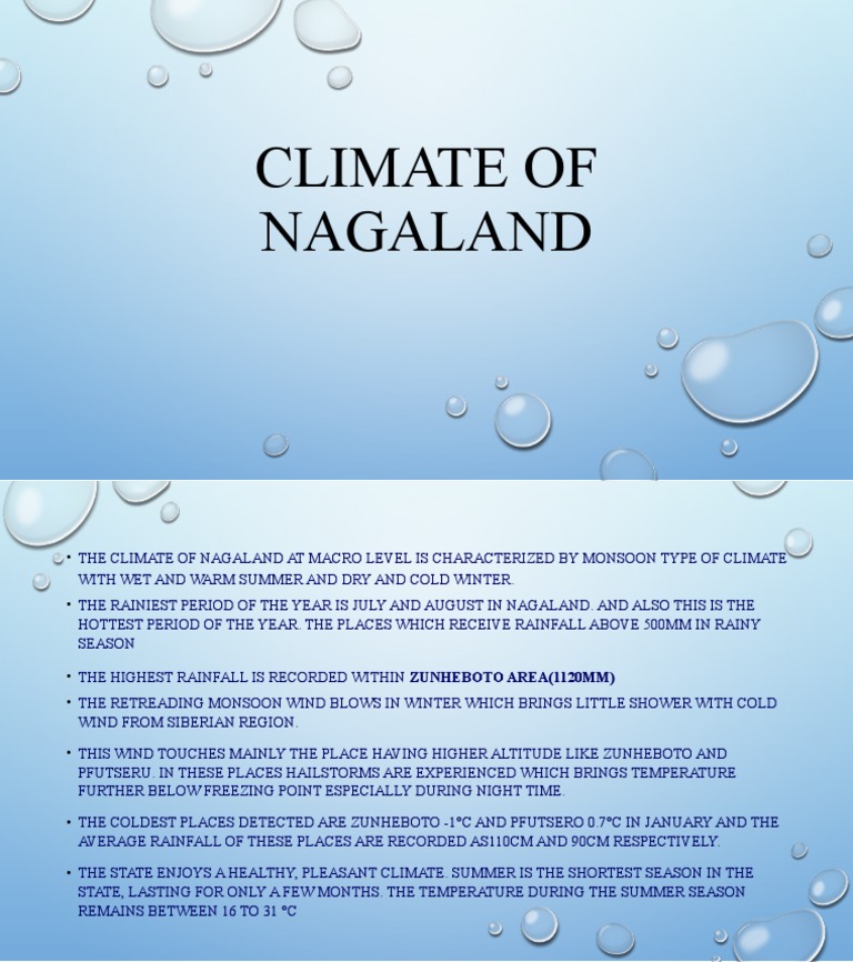 Climate of Nagaland | PDF | Science & Mathematics | Technology ...