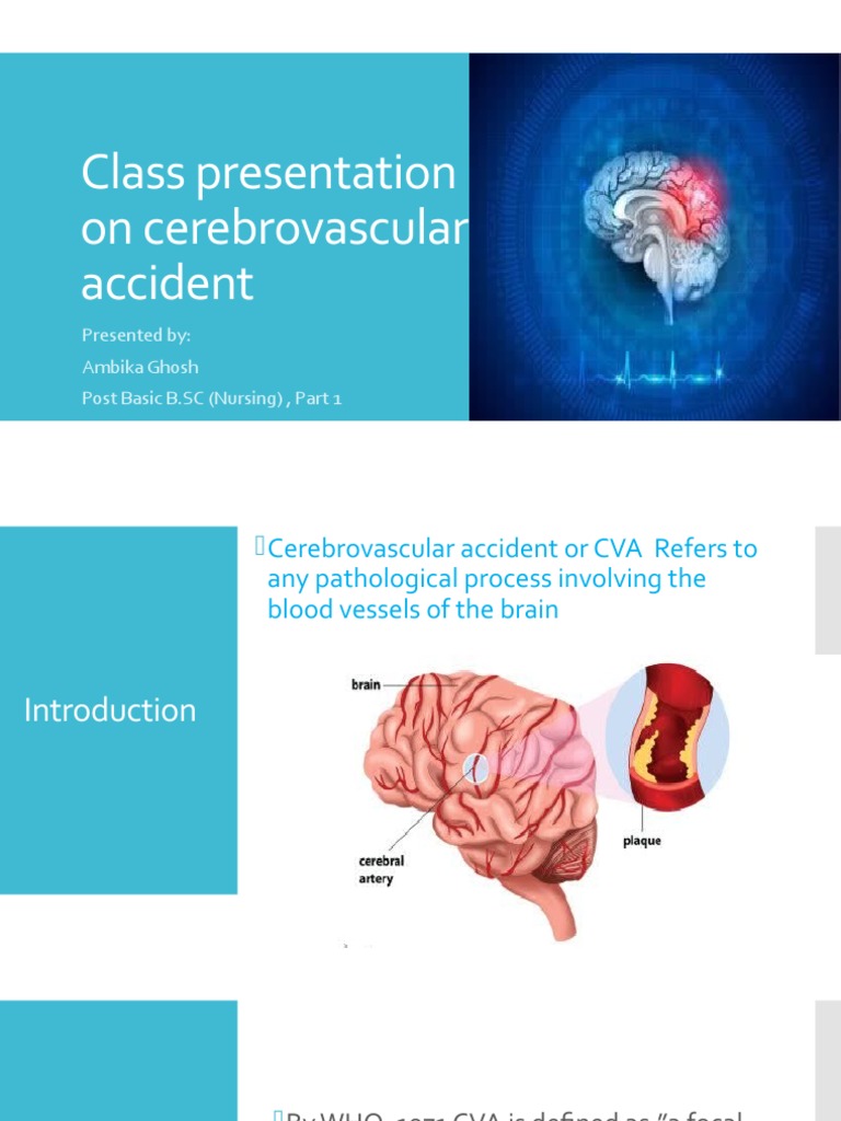 Class Presentation CVA | Download Free PDF | Stroke | Clinical Medicine
