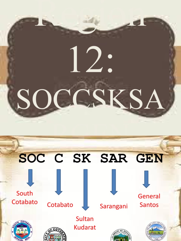 Region 12 Soccsksargen Philippines | PDF | Mindanao | Agriculture