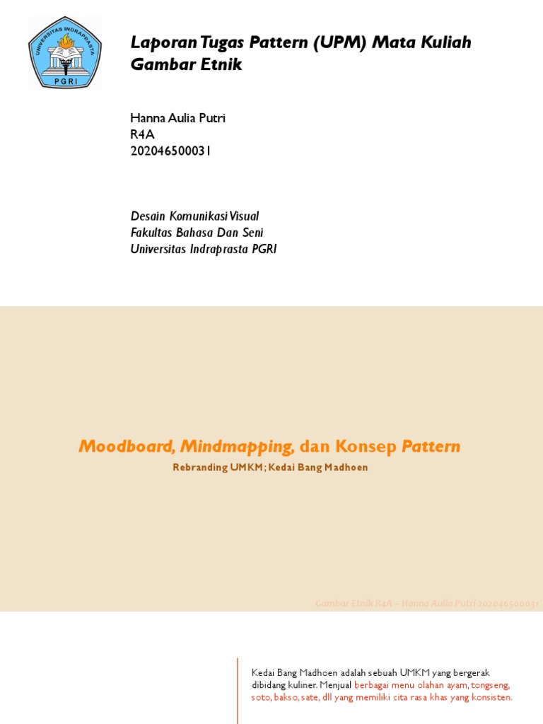 Makalah Project Design/Re-Branding Pattern UMKM | PDF