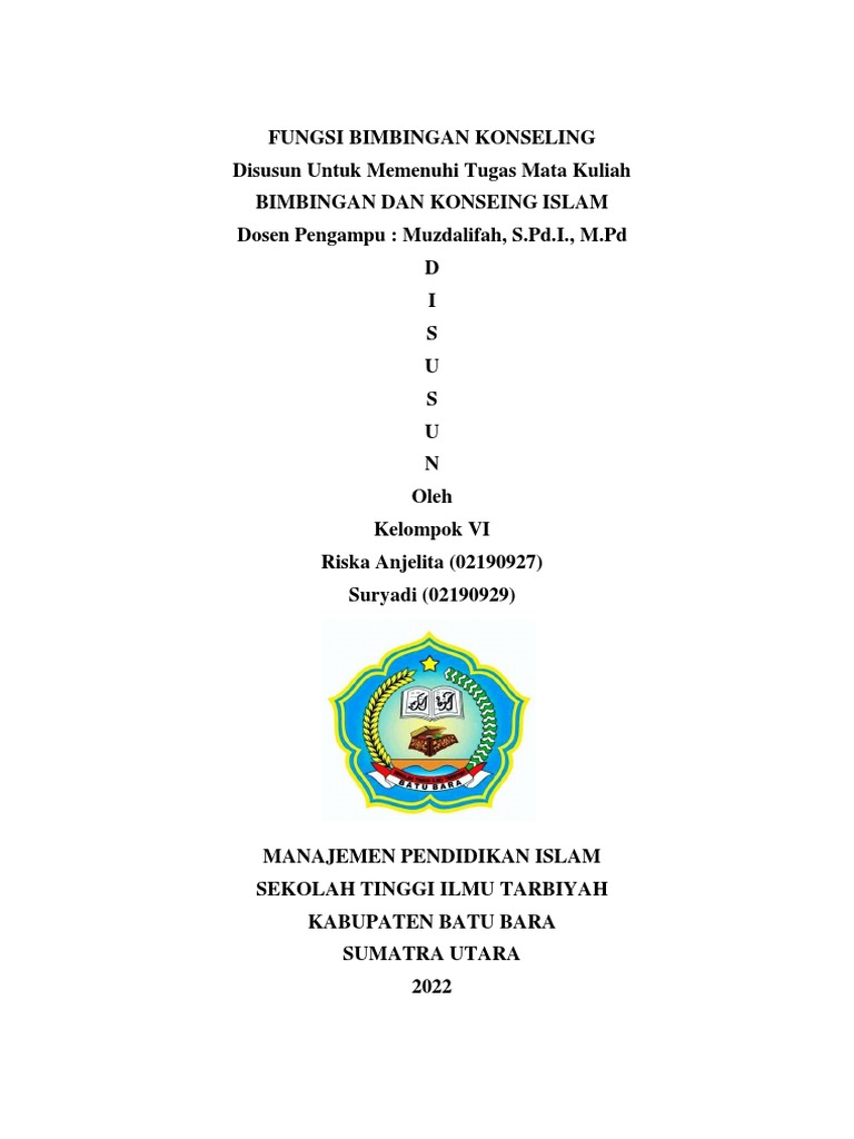 Fungsi Bimbingan Konseling | PDF | Karier & Perkembangan