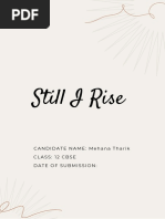 "Still I Rise" Analysis | PDF