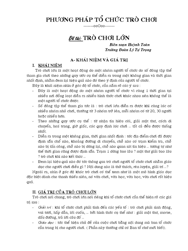 Tro Choi Lon | PDF