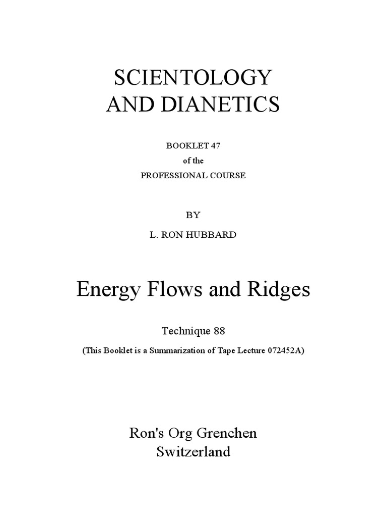 PC 47 Energy Flows and Ridges D.folgere | PDF