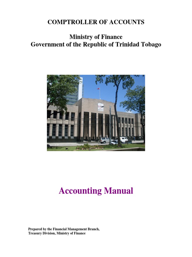 Trinidad Accounting Manual Overview | PDF | Voucher | Appropriation Bill
