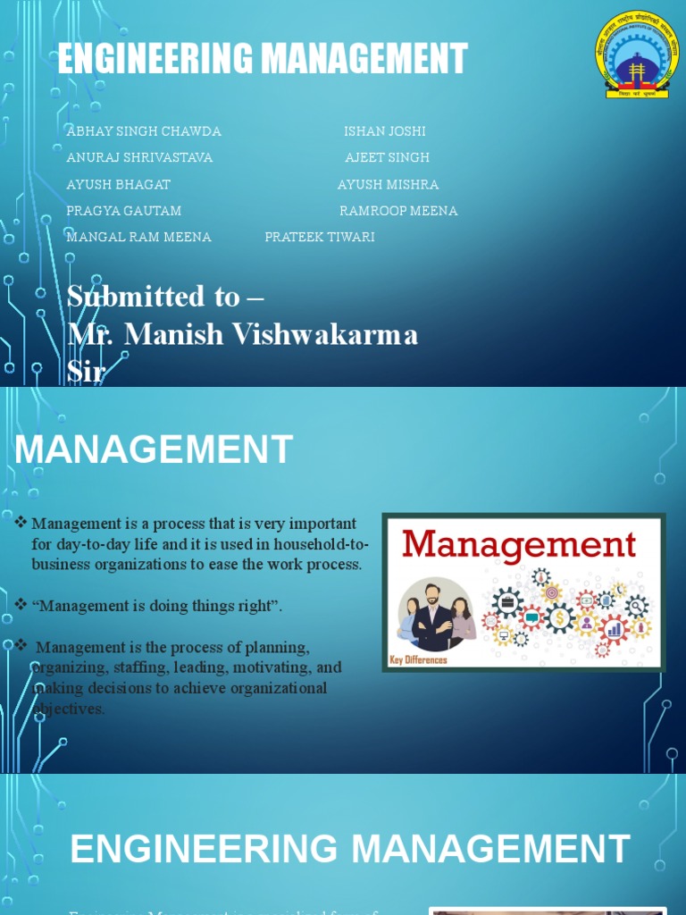 Engineering Management 1 | PDF | Goal | Accountability