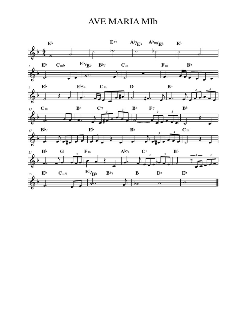 AVE MARIA Mib | PDF