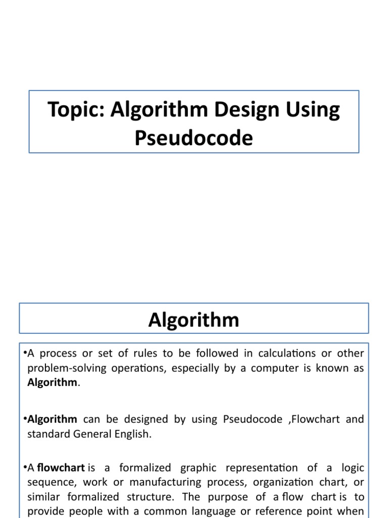 Algorithm Design Pdf Algorithms Control Flow