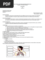 Daily Lesson Log in Grade9 | PDF | Lung | Respiratory System
