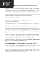 Sintaks Model Pembelajaran Problem Based Learning | PDF