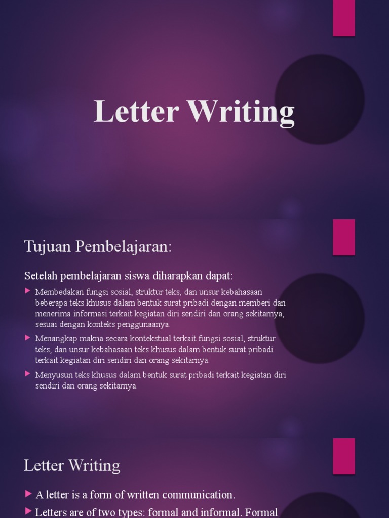 Materi 5 Letter Writing | PDF | Linguistics | Human Communication