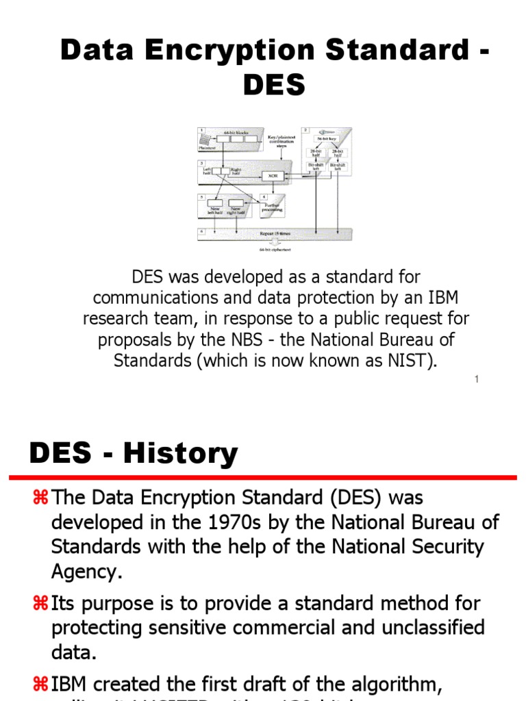 DES Slide | PDF | Secure Communication | Espionage Techniques